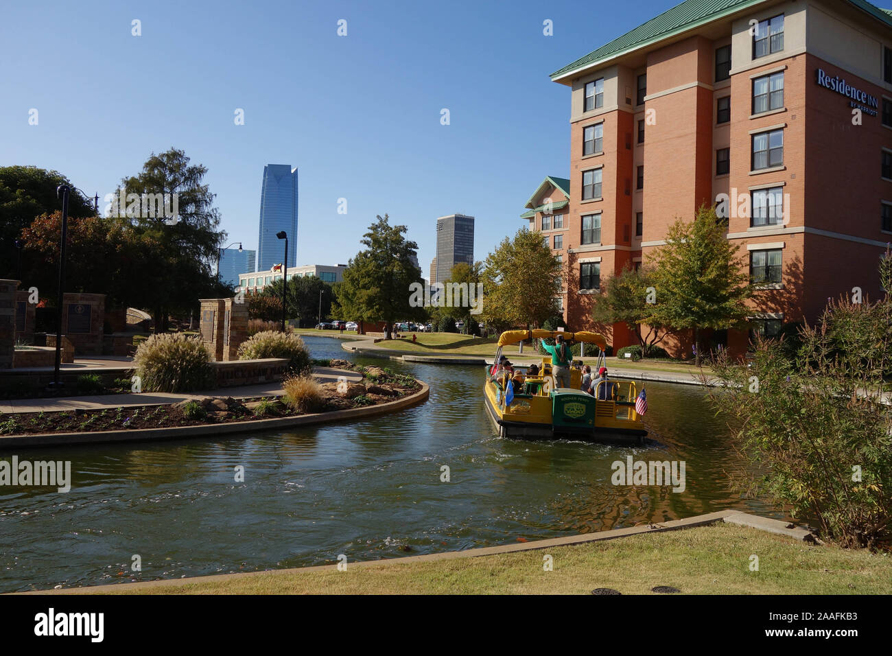 Riverwalk in Bricktown section of Oklahoma City, OK Stock Photo - Alamy