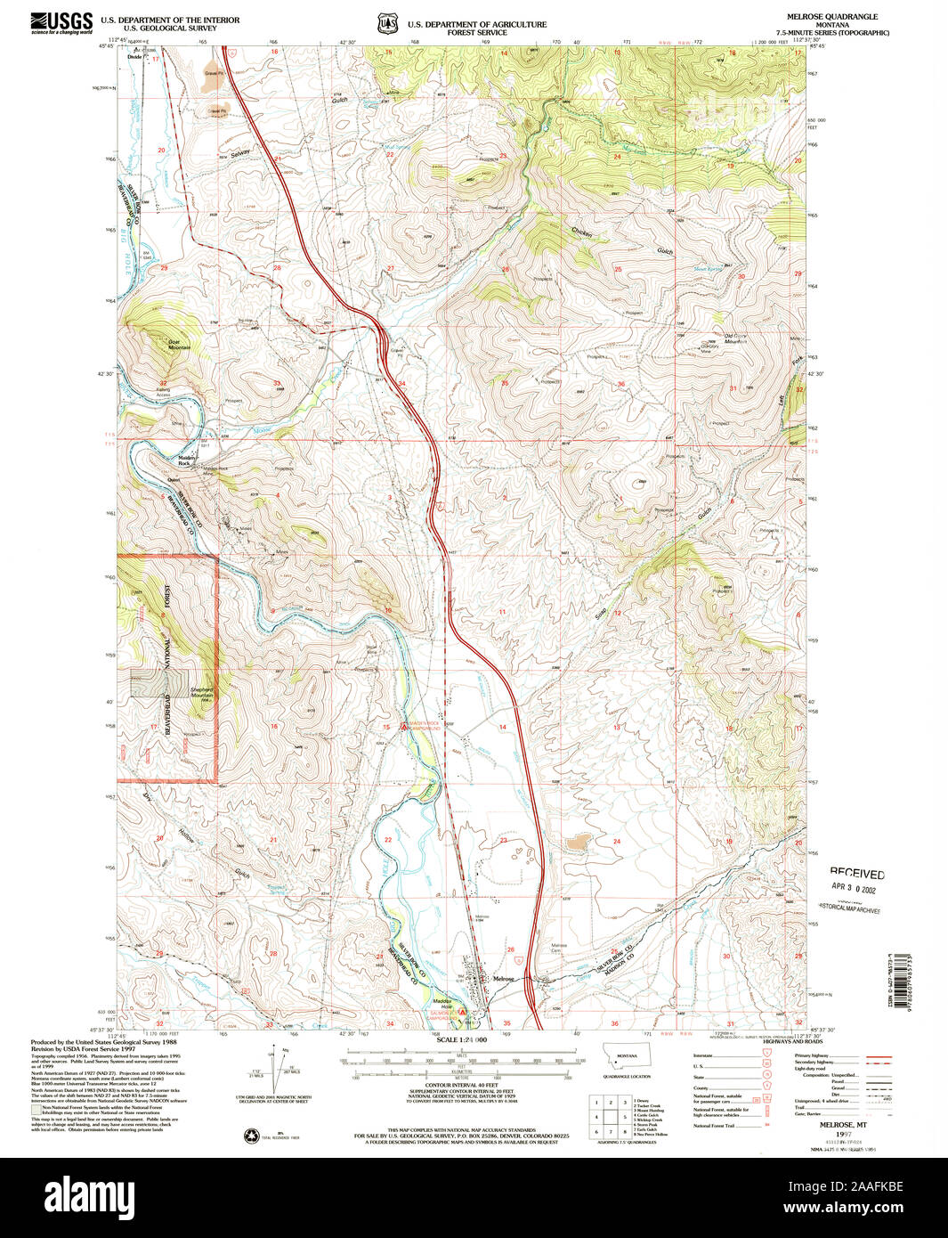 Melrose map Cut Out Stock Images & Pictures - Alamy
