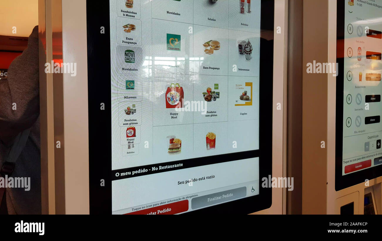 Mcdonalds Touch Screen Cash Register Menu