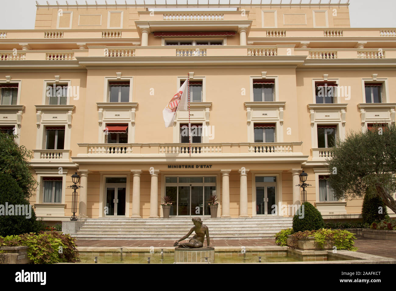 Ministery of State Building Monte Carlo Monaco Stock Photo - Alamy
