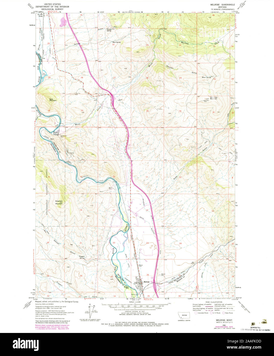 Melrose montana hi-res stock photography and images - Alamy