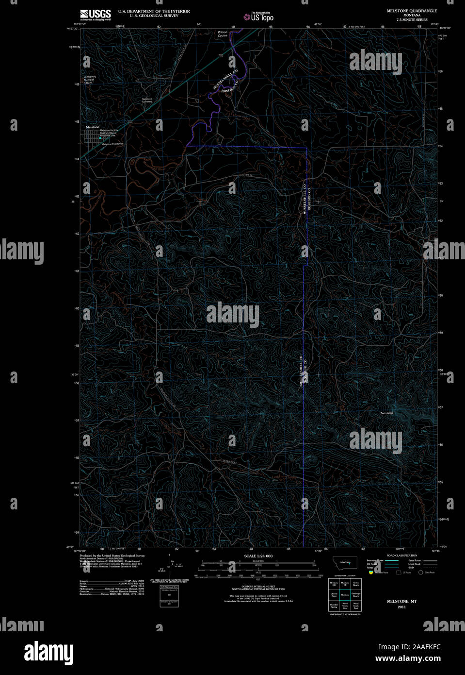 Melstone map hi-res stock photography and images - Alamy