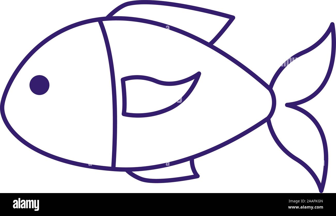 Isolated fish icon line vector design Stock Vector Image & Art - Alamy