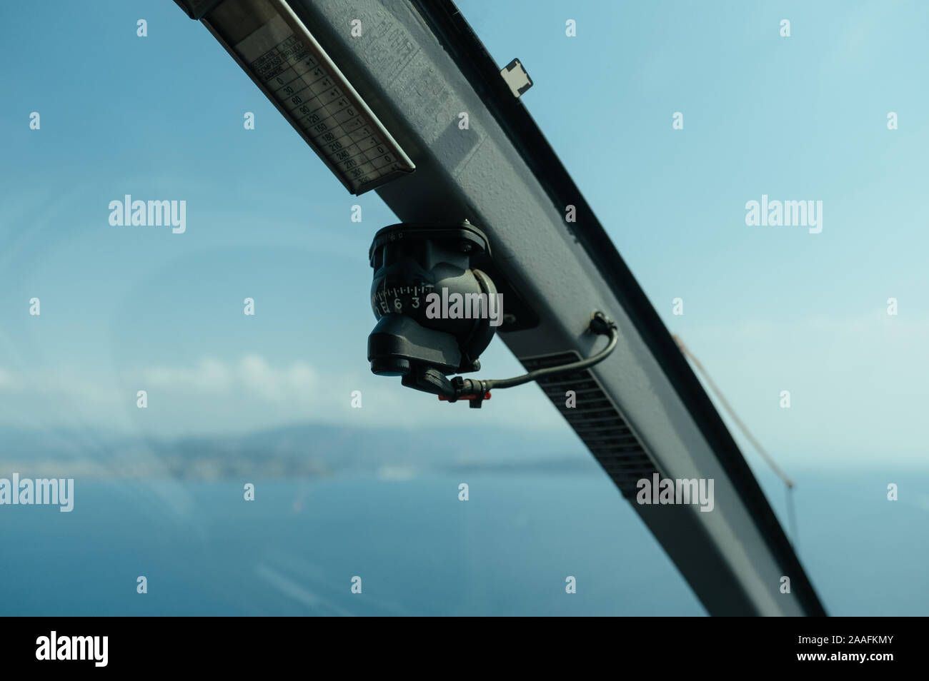 Avionics Control Devices in Helicopter taxi in Monaco, Monte Carlo ...