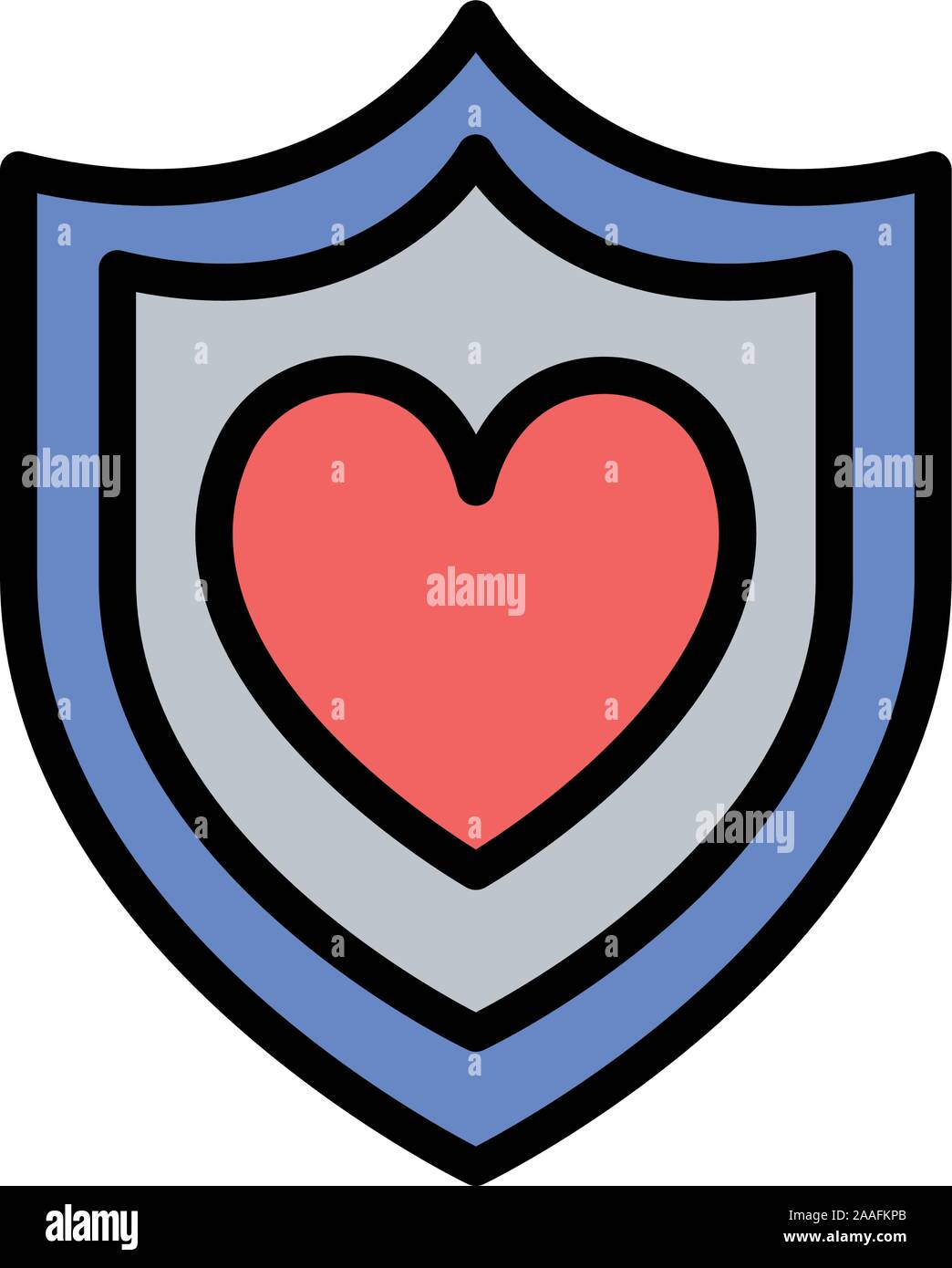 Isolated heart shape fill vector design Stock Vector Image & Art - Alamy