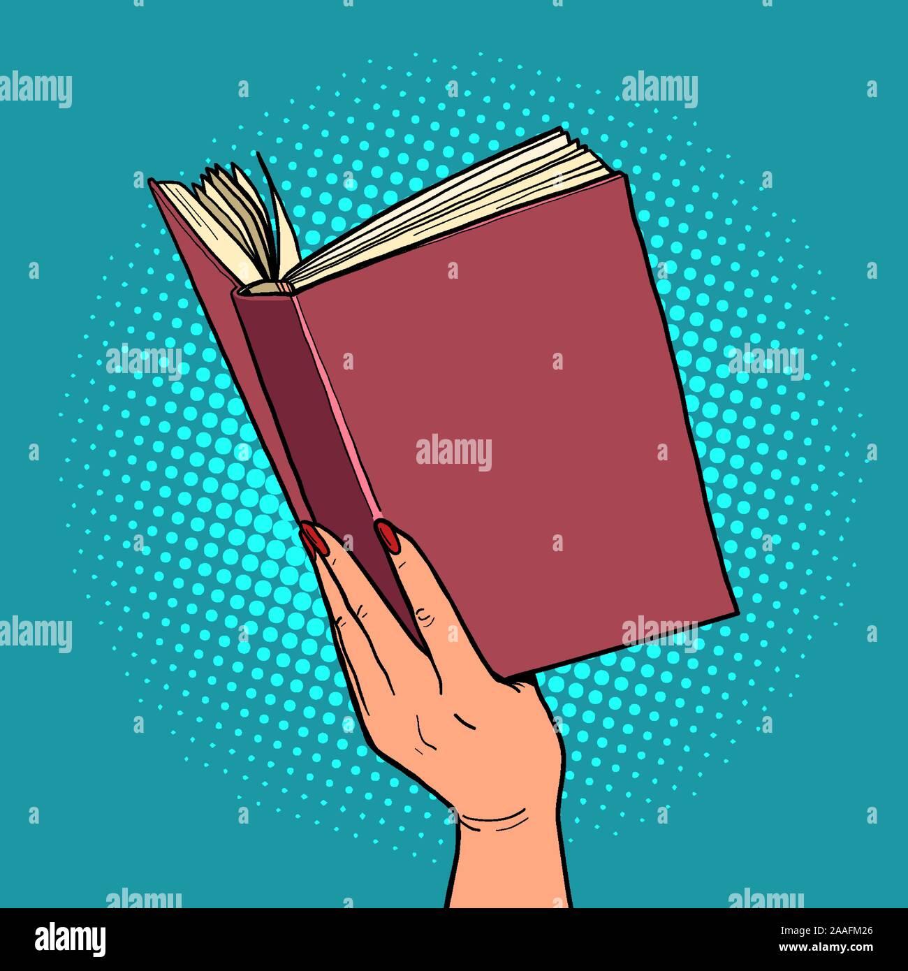 Woman reading letter closeup Stock Vector Images - Alamy