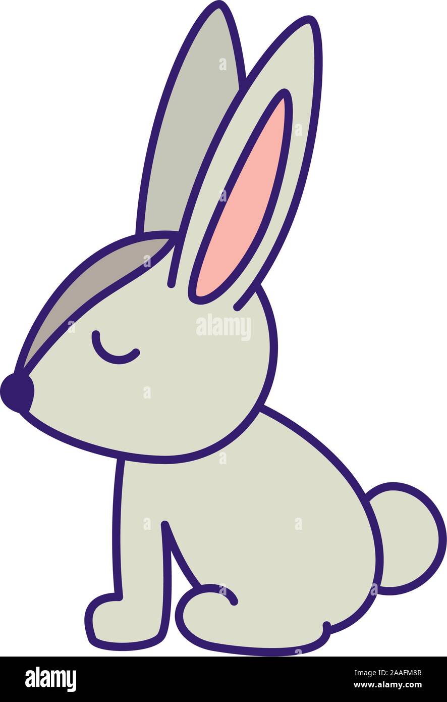 Isolated rabbit cartoon fill vector design Stock Vector Image & Art - Alamy
