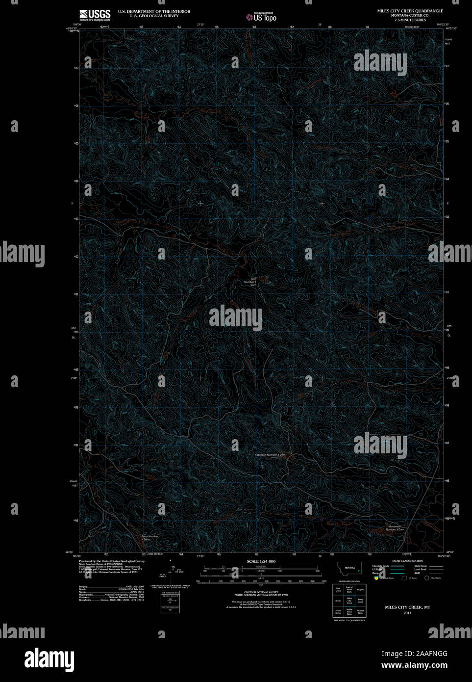 Map of miles city montana hi-res stock photography and images - Alamy