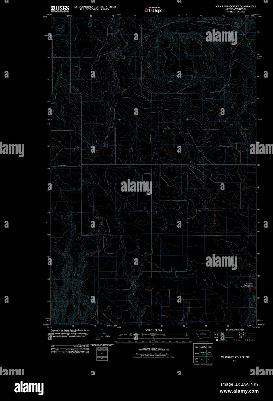 Milk river map hi-res stock photography and images - Alamy