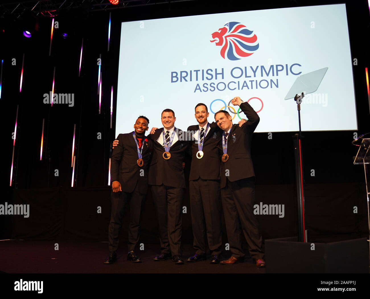 Team gb mens bobsleigh stuart benson hi-res stock photography and ...
