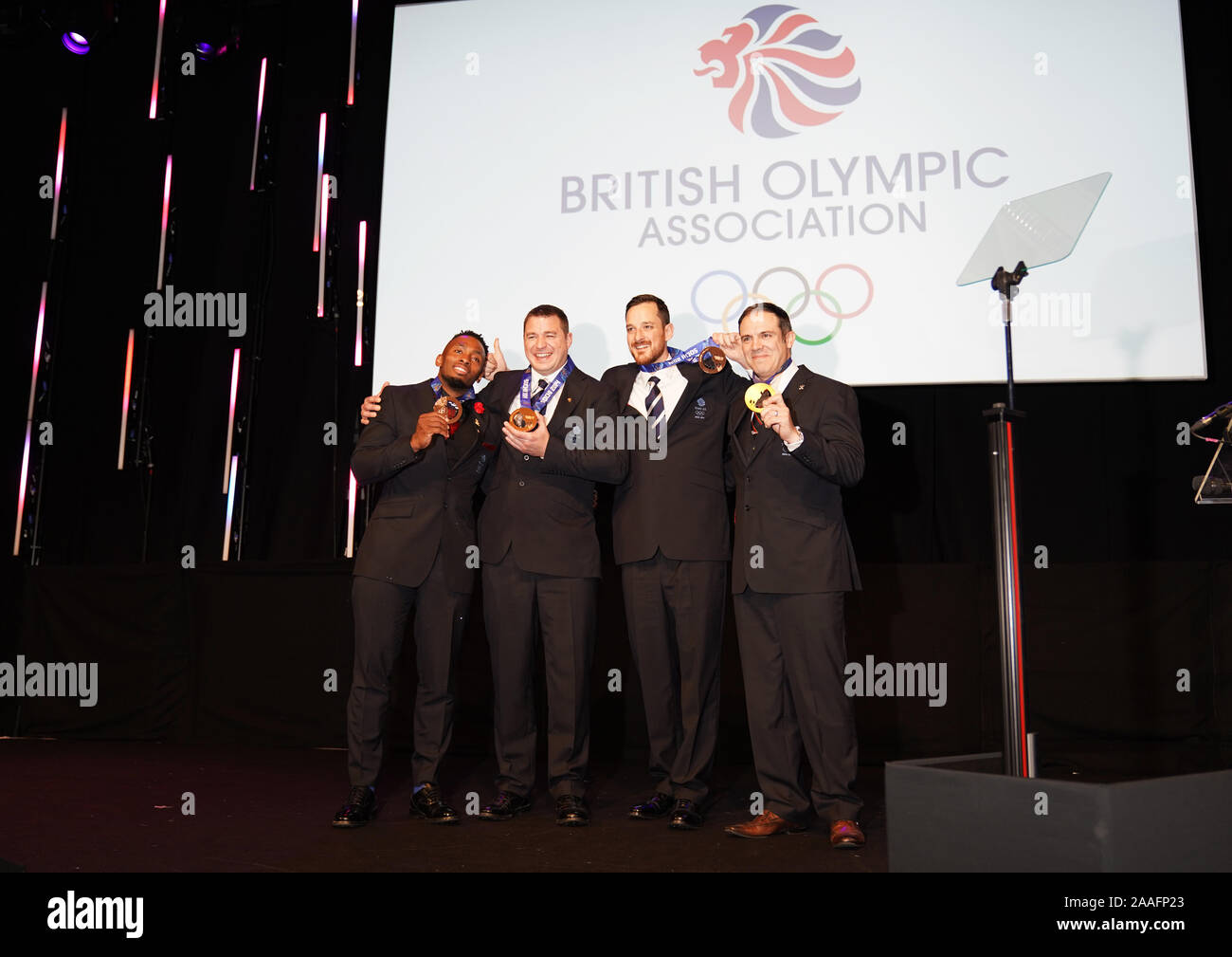 Team gb mens bobsleigh stuart benson hi-res stock photography and ...