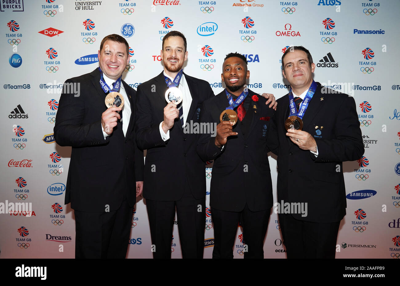 Team gb mens bobsleigh stuart benson hi-res stock photography and ...