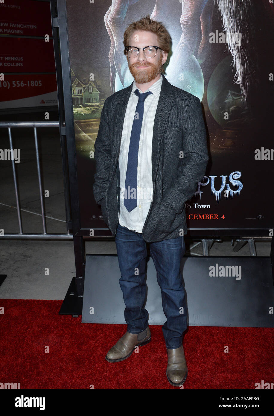 LOS ANGELES, CA - NOVEMBER 30, 2015: Actor Seth Green at the Los ...