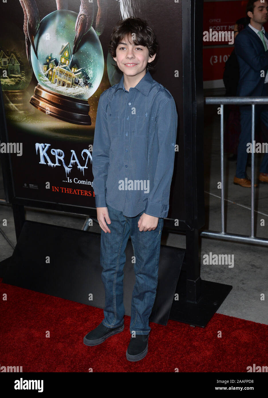 LOS ANGELES, CA - NOVEMBER 30, 2015: Actor Emjay Anthony at the Los ...