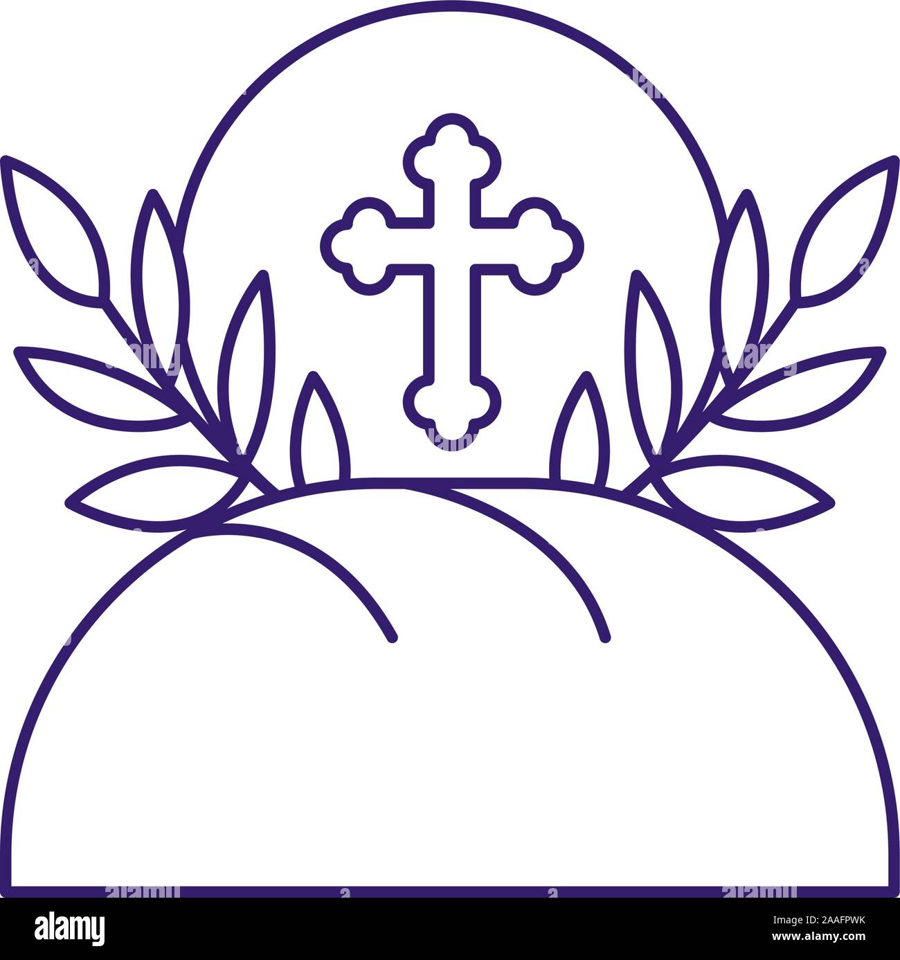 Communion wafer and bread line vector design Stock Vector Image & Art ...