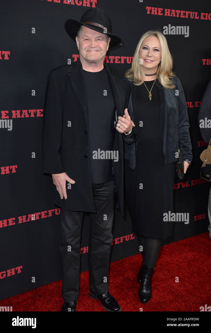 LOS ANGELES, CA - DECEMBER 7, 2015: Micky Dolenz & wife Donna Quinter ...