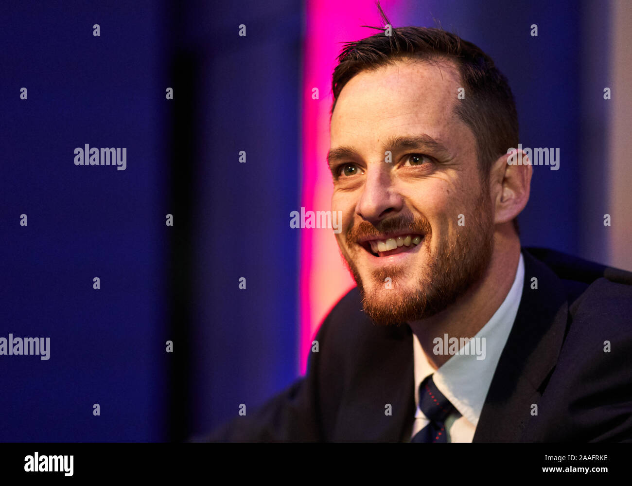 Team GB Men's bobsleigh Stuart Benson during the BOA Annual Dinner, Old ...
