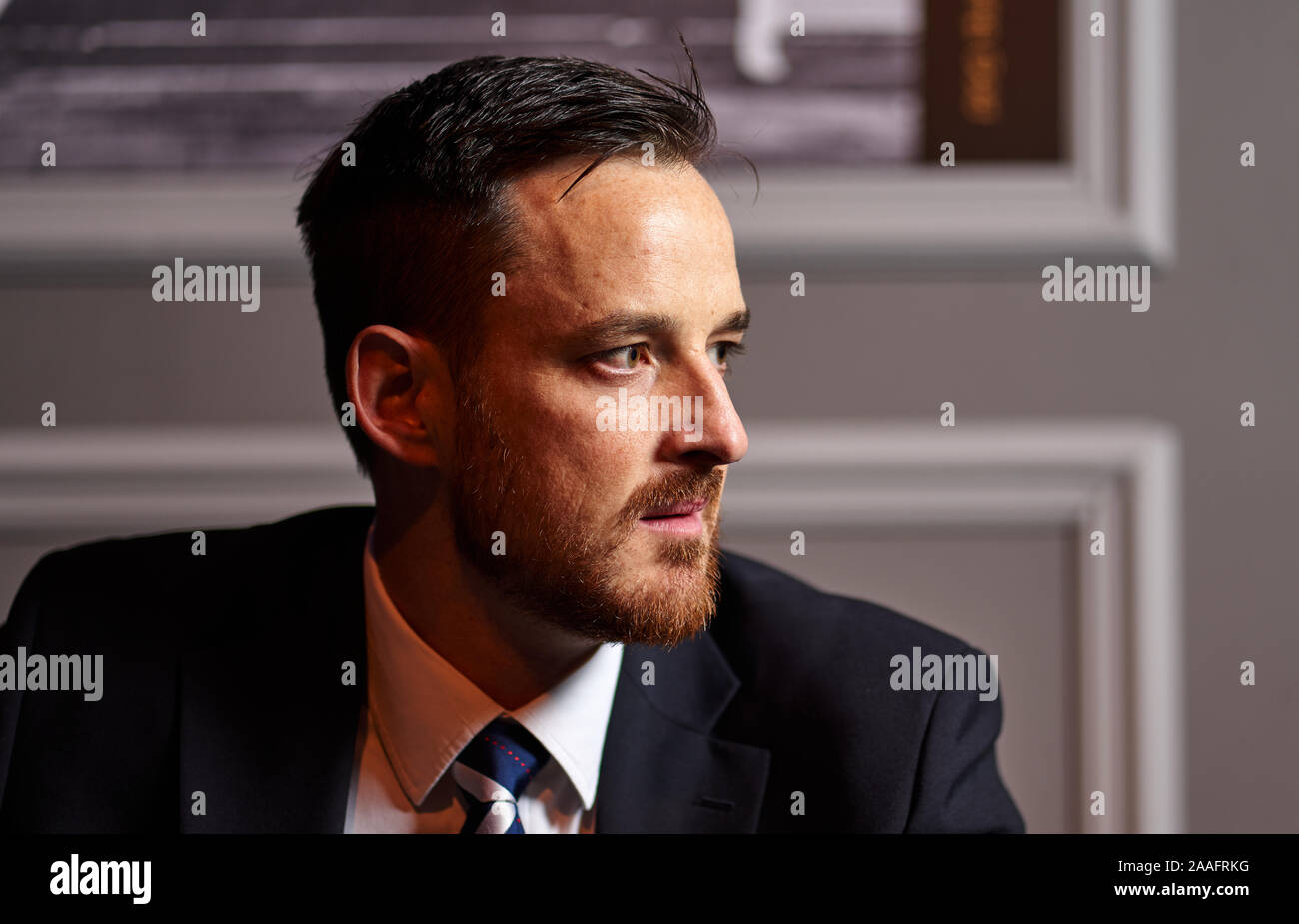 Team GB Men's bobsleigh Stuart Benson during the BOA Annual Dinner, Old ...