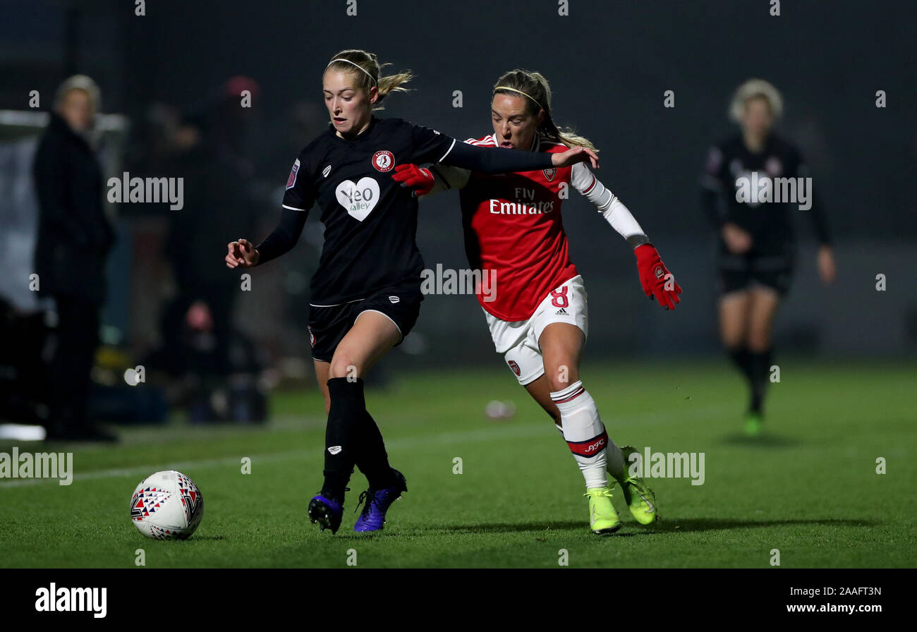 Arsenal’s Jordan Nobbs in action during the Women's League Cup match at ...