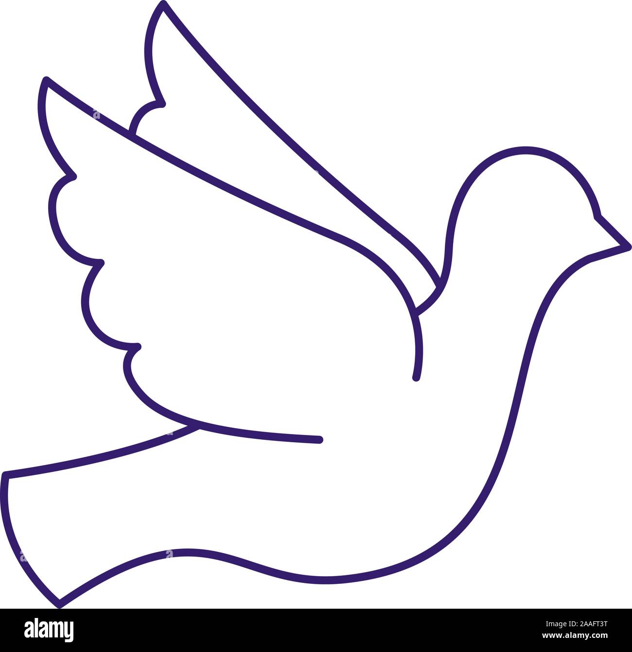 Symbolic white dove Stock Vector Images - Alamy
