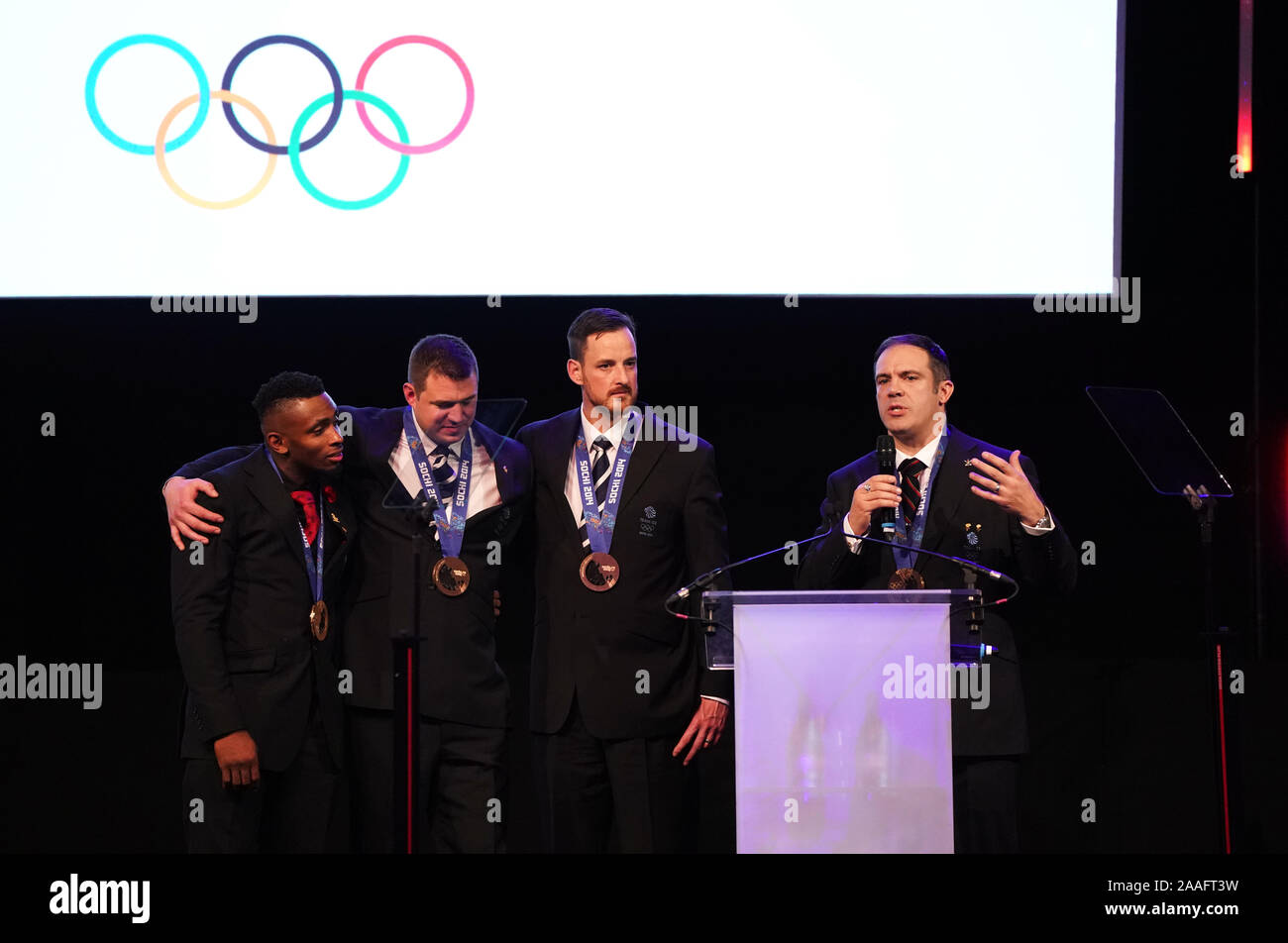 Team GB Men's bobsleigh team from the Sochi 2014 Winter Olympics ...