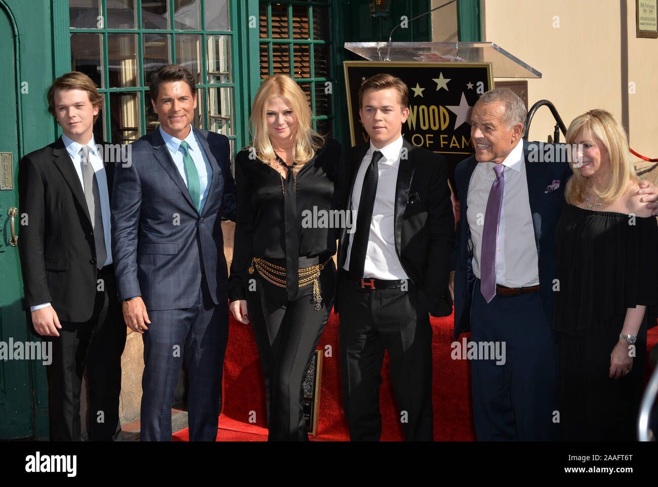 LOS ANGELES, CA. December 08, 2015: Actor Rob Lowe with wife Sheryl ...
