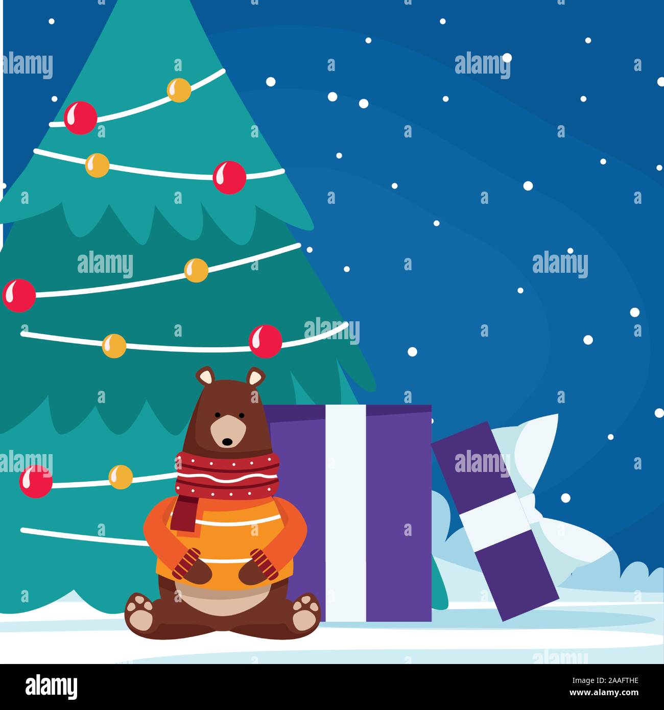 Night of the grizzly Stock Vector Images - Alamy