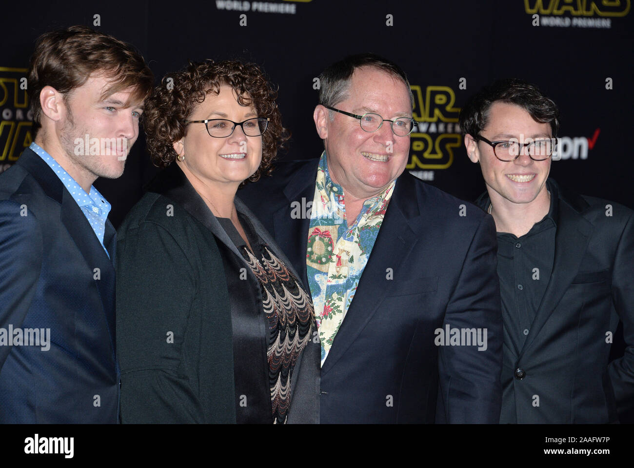 LOS ANGELES, CA - DECEMBER 14, 2015: Disney-Pixar boss John Lasseter ...