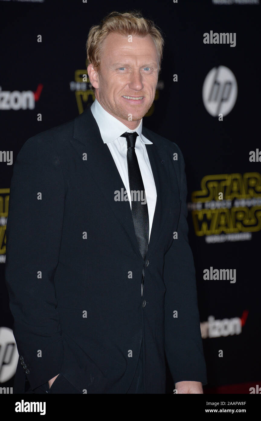 LOS ANGELES, CA - DECEMBER 14, 2015: Actor Kevin McKidd at the world ...