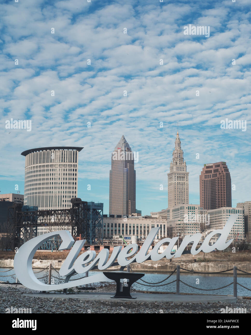 Cleveland Ohio Skyline Stock Photo - Alamy