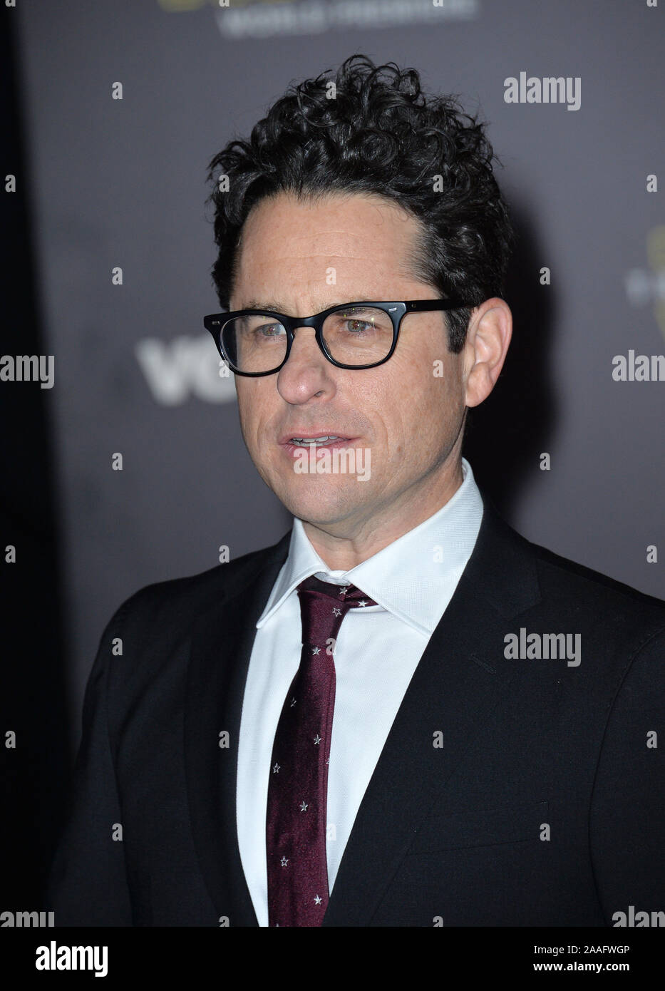 LOS ANGELES, CA - DECEMBER 14, 2015: Director J.J. Abrams at the world ...