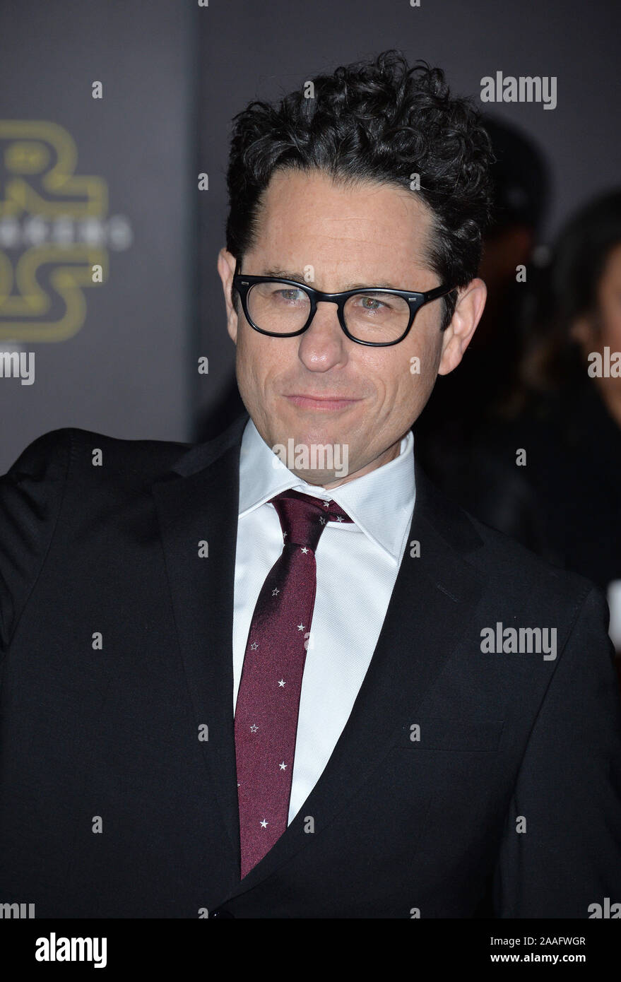 LOS ANGELES, CA - DECEMBER 14, 2015: Director J.J. Abrams at the world ...