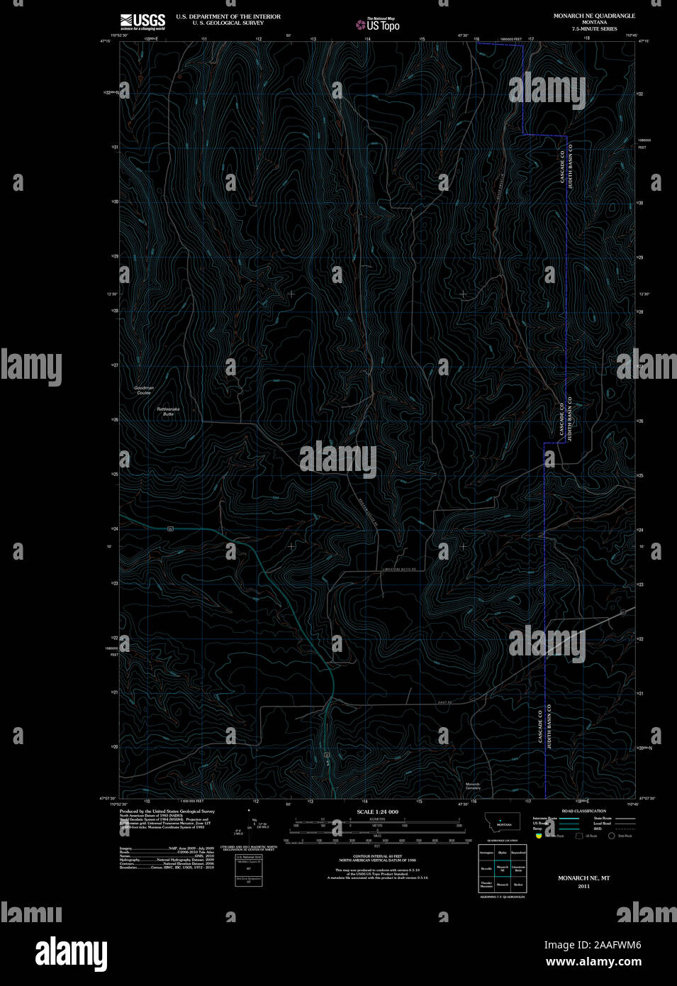 Map of monarch montana hi-res stock photography and images - Alamy