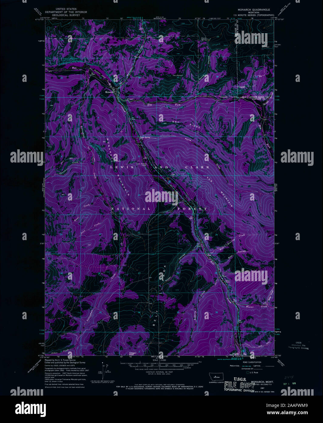Map of monarch montana hi-res stock photography and images - Alamy