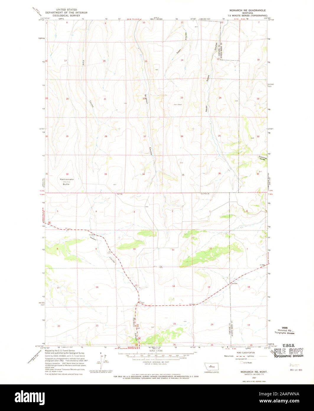 Map of monarch montana hi-res stock photography and images - Alamy