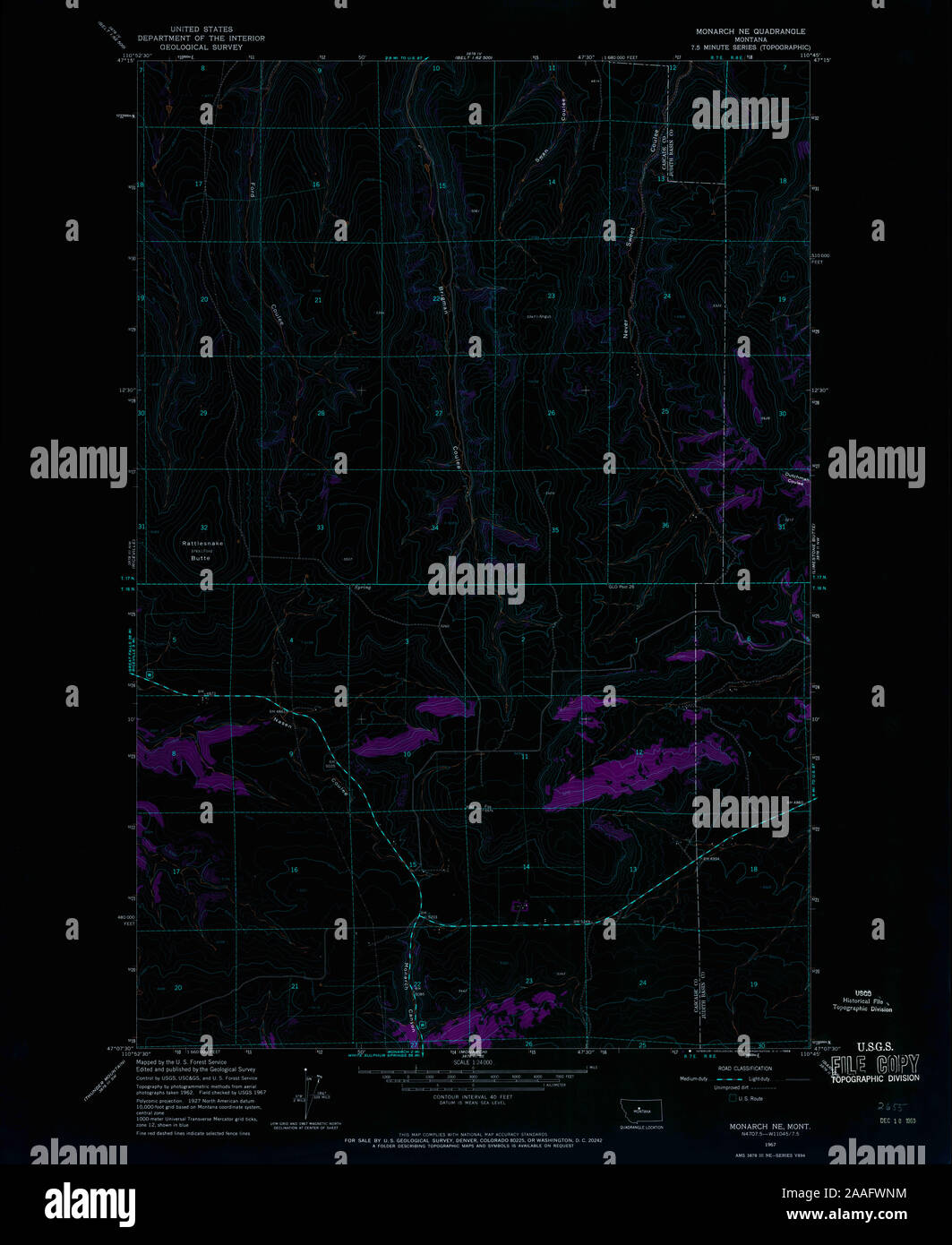 Map of monarch montana hi-res stock photography and images - Alamy