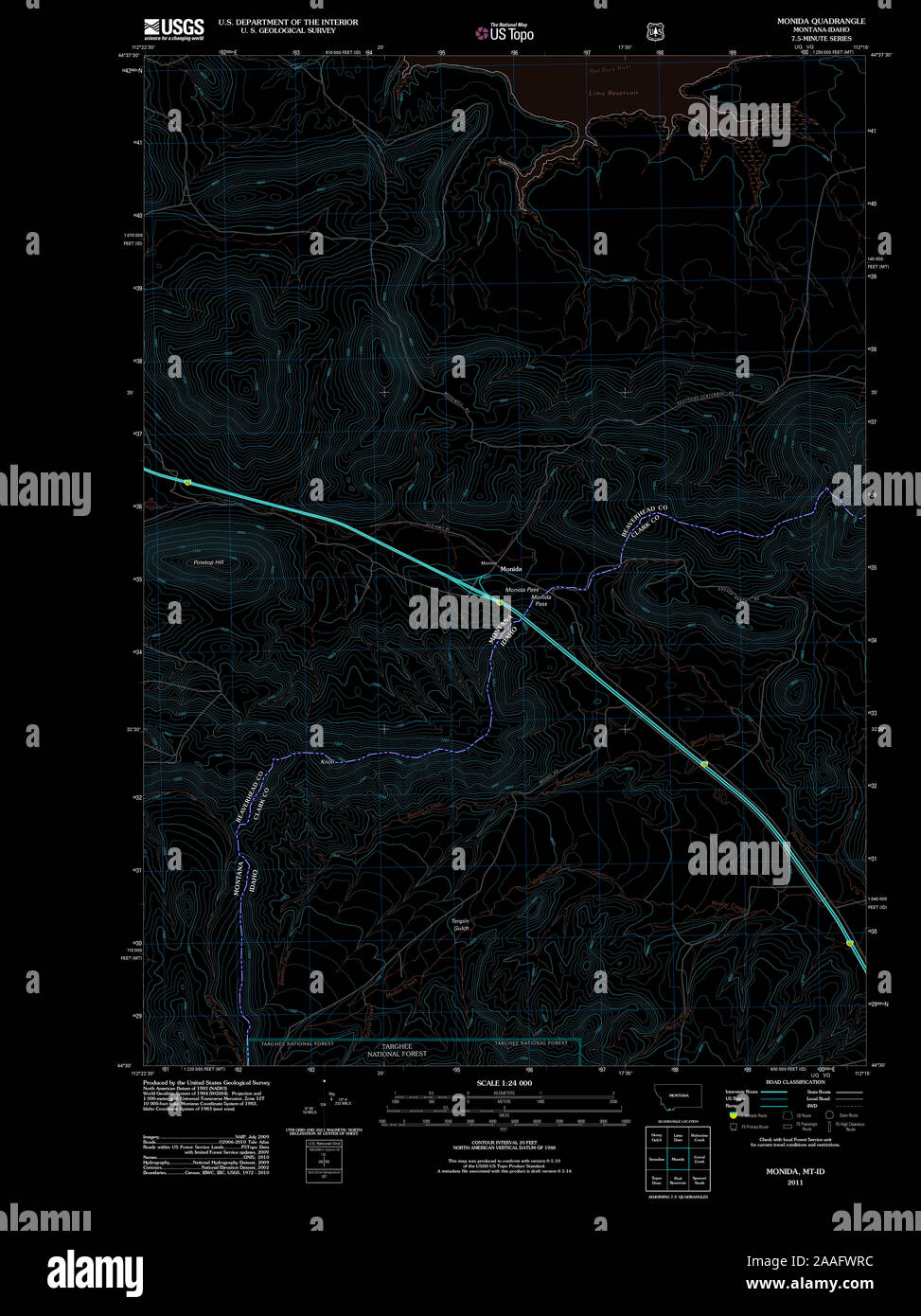 Map of monida hi-res stock photography and images - Alamy