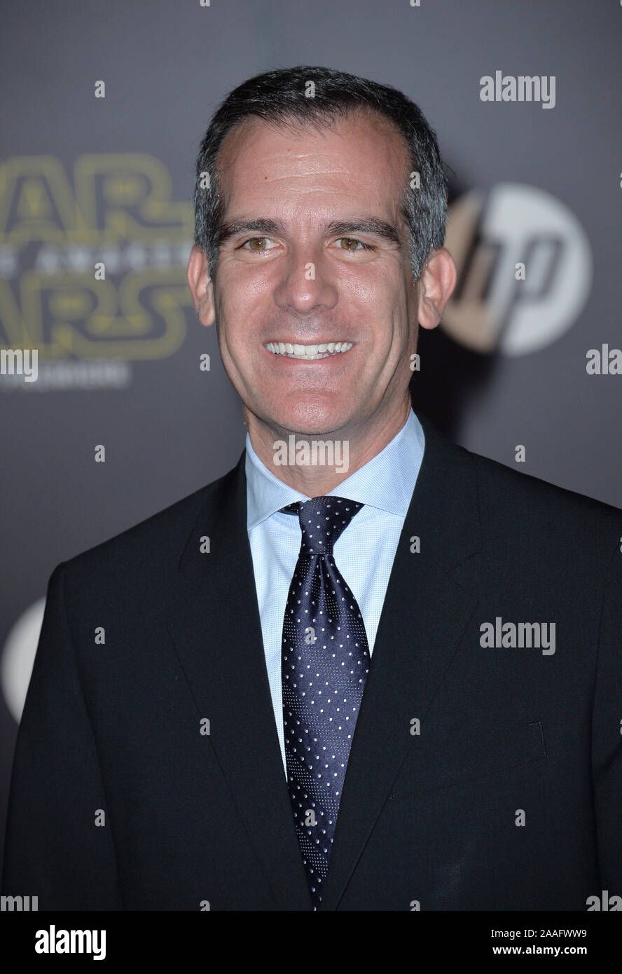 LOS ANGELES, CA - DECEMBER 14, 2015: Los Angeles Mayor Eric Garcetti at ...