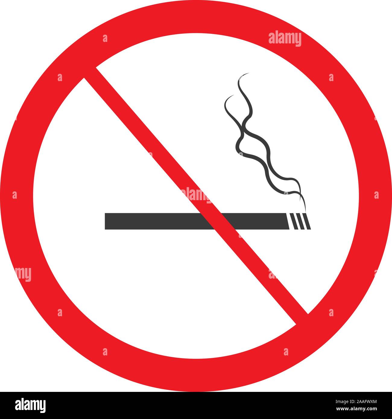 Vector not allowed sign on white background with yellow circle ...
