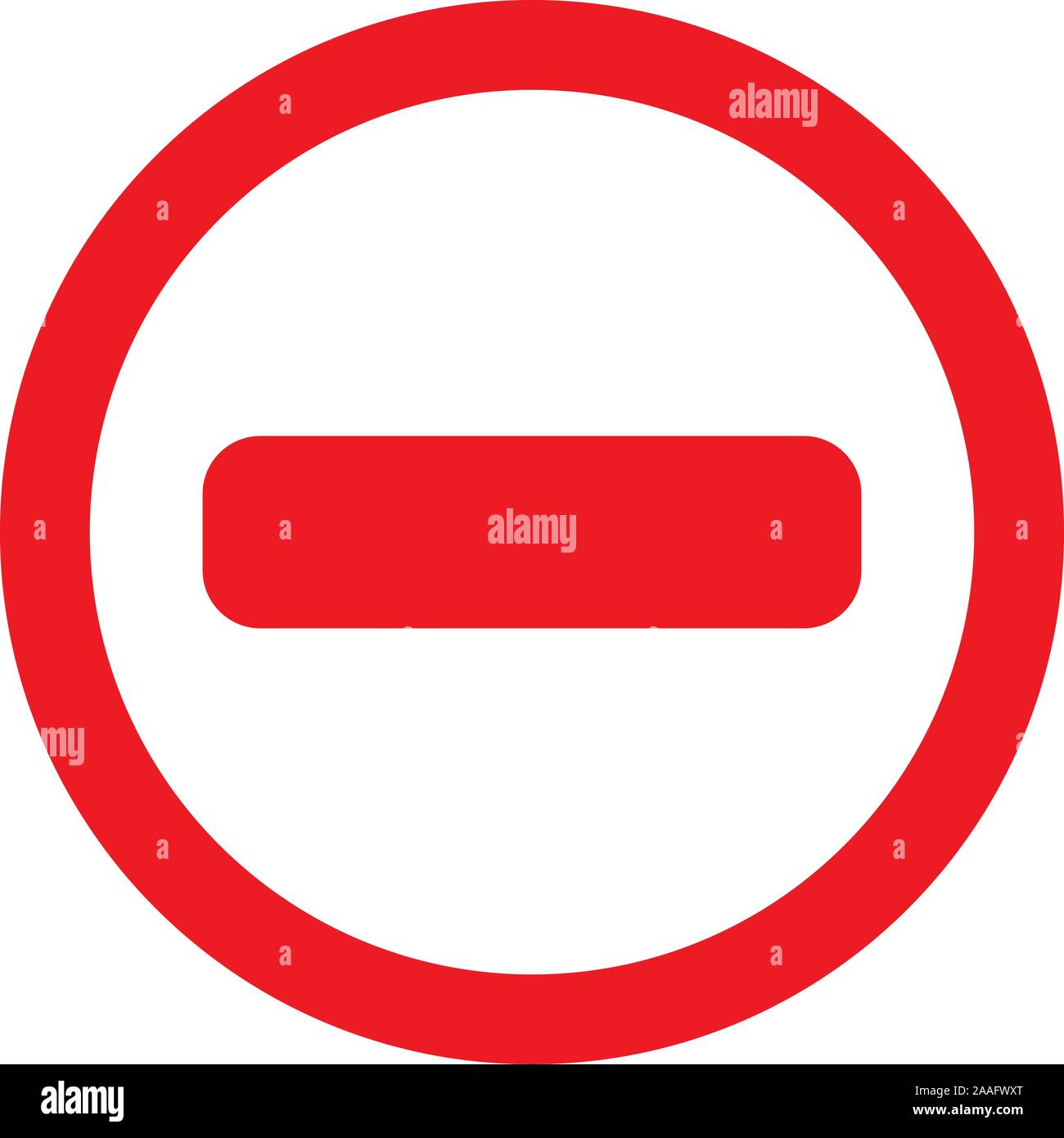 Vector not allowed sign on white background with yellow circle ...