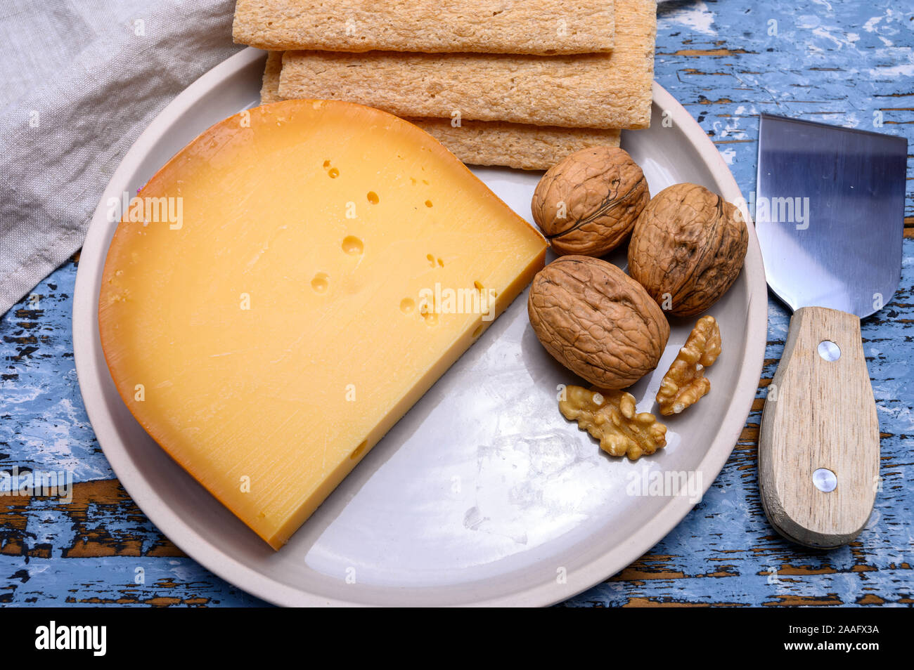 Cheese collection, Dutch gouda hard yellow cheese made from cow milk ...