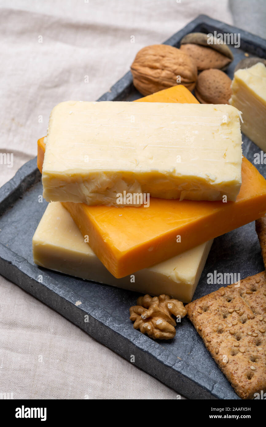 Lancashire cheese and crackers hi-res stock photography and images - Alamy