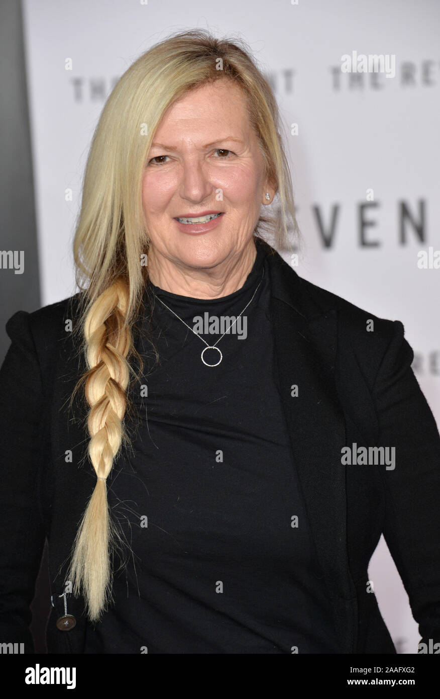LOS ANGELES, CA - DECEMBER 16, 2015: Costume designer Jacqueline West ...