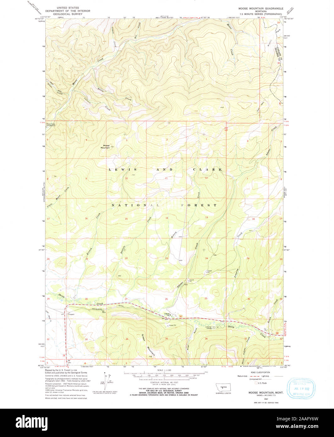 The moose mountain Cut Out Stock Images & Pictures - Alamy