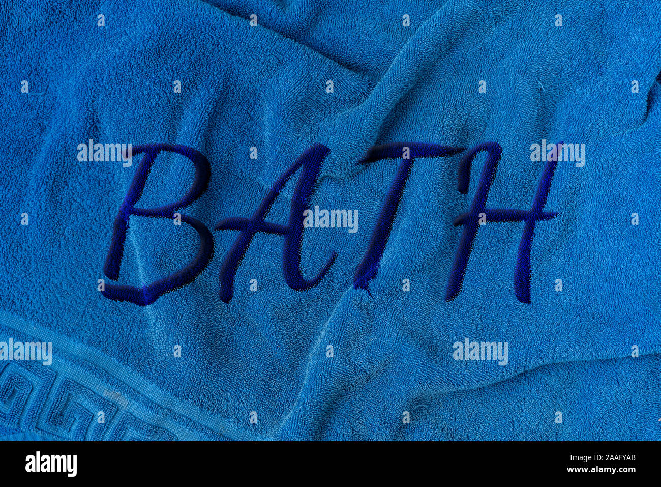 the bath text word on the towel texture, the clean spa body care ...