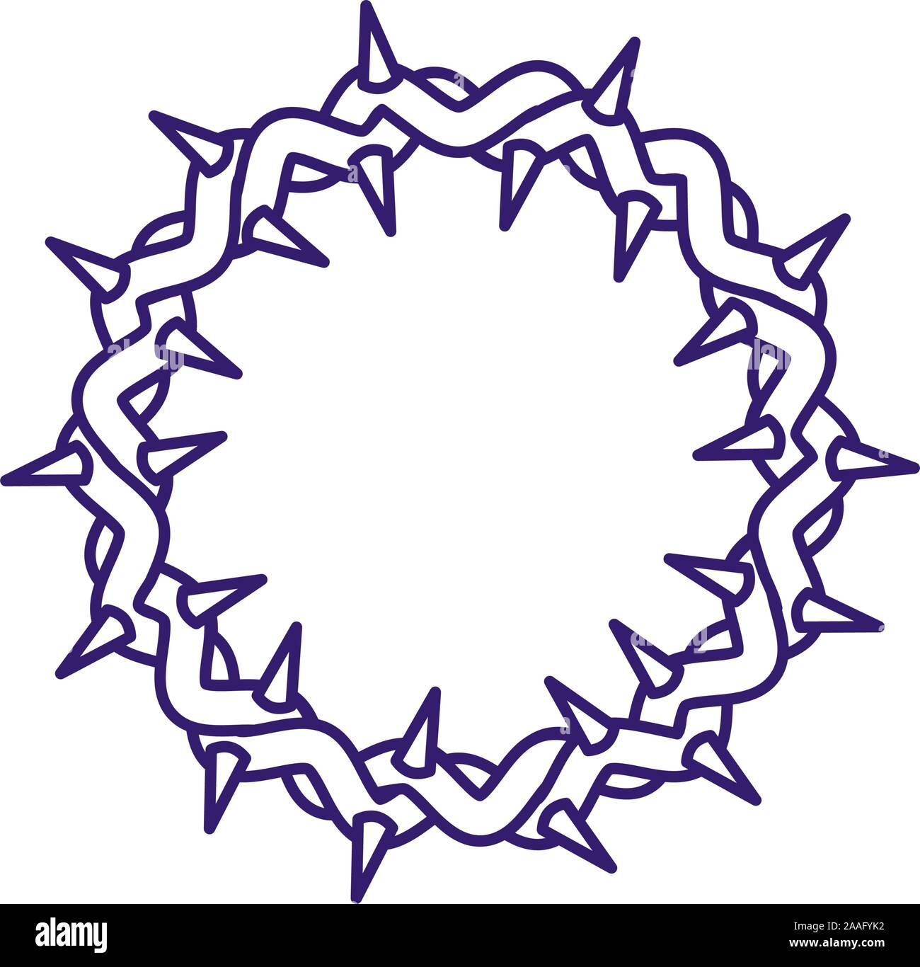 Isolated jesus crown line vector design Stock Vector Image & Art - Alamy