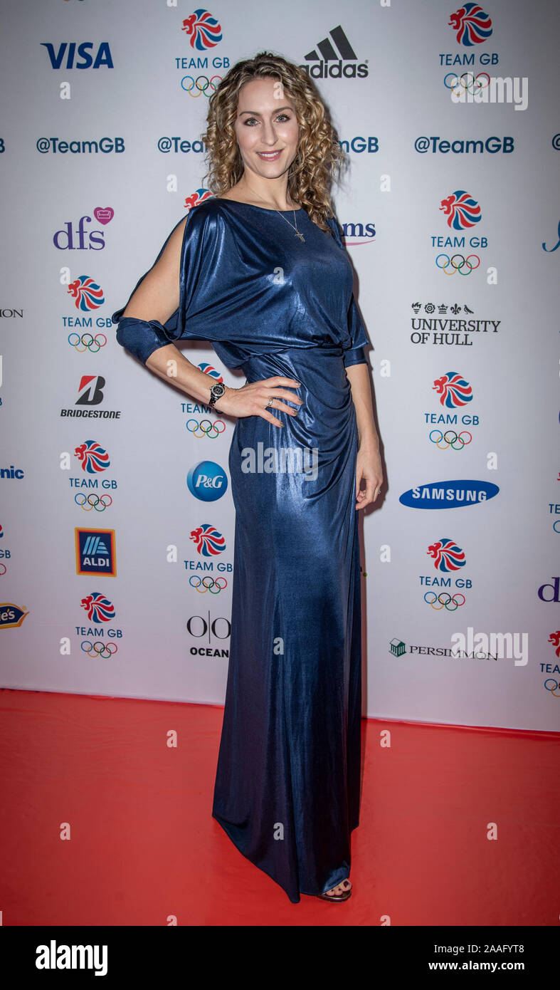 London, UK. 21st Nov, 2019. LONDON - ENGLAND NOV 21: Amy Williams ...