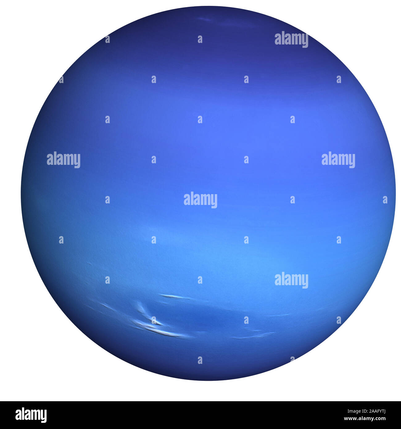 High detailed Neptune Planet of solar system isolated. Fiction blue ...