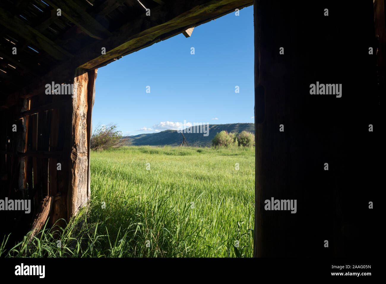View from the Long Barn on the historic P Ranch, Malheur National ...