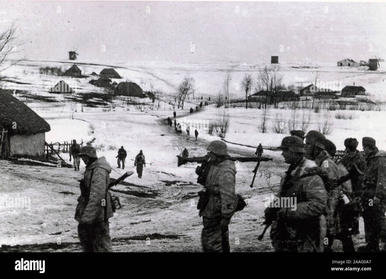 Waffen SS Soldiers in the Winter of 1943 during the Assault on Kharkov ...